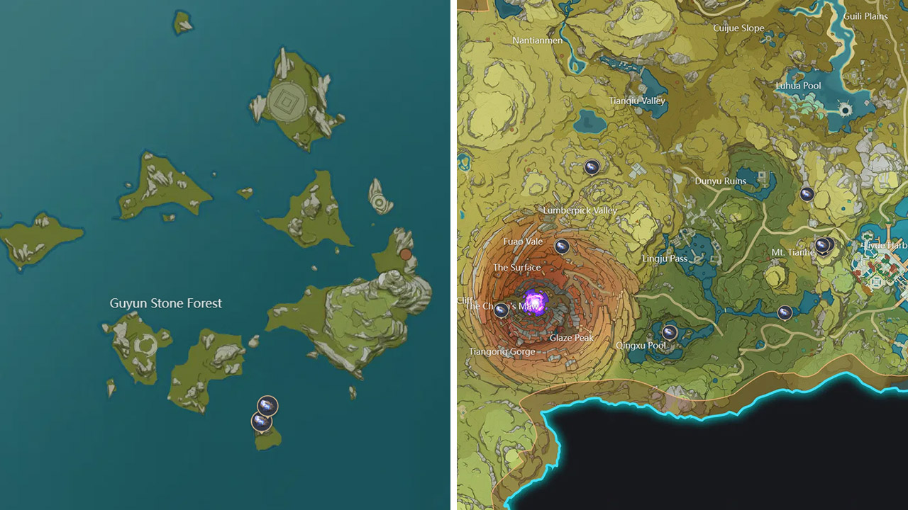 Where to Find Noctilucous Jade in Genshin Impact | All Noctilucous Jade ...