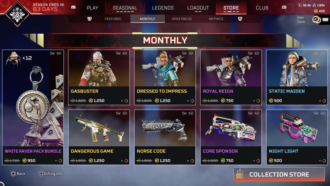 Apex Legends Revelry Item Shop: Event, Featured, Monthly, and More ...