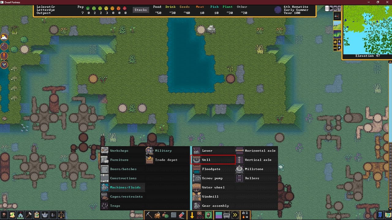 How to Make a Well in Dwarf Fortress | Attack of the Fanboy
