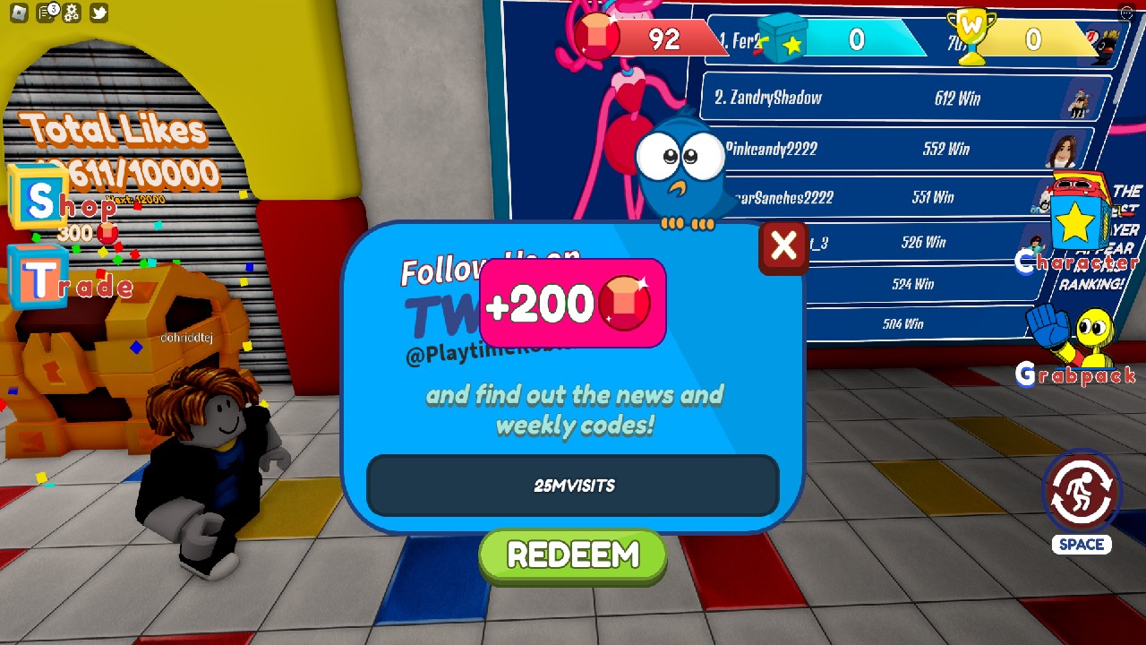 Roblox PROJECT: Playtime Multiplayer Codes (July 2025) | Attack of the ...