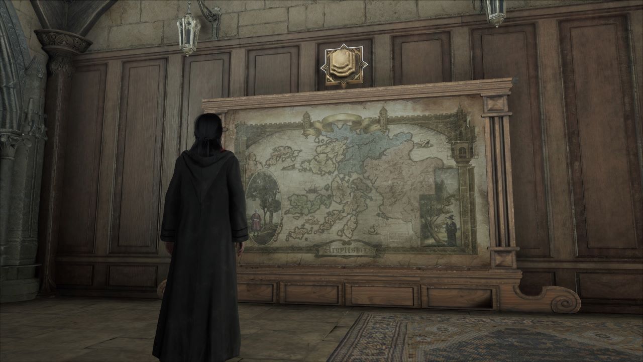 How to Open the Map Wall in the South Wing in Hogwarts Legacy | Attack ...