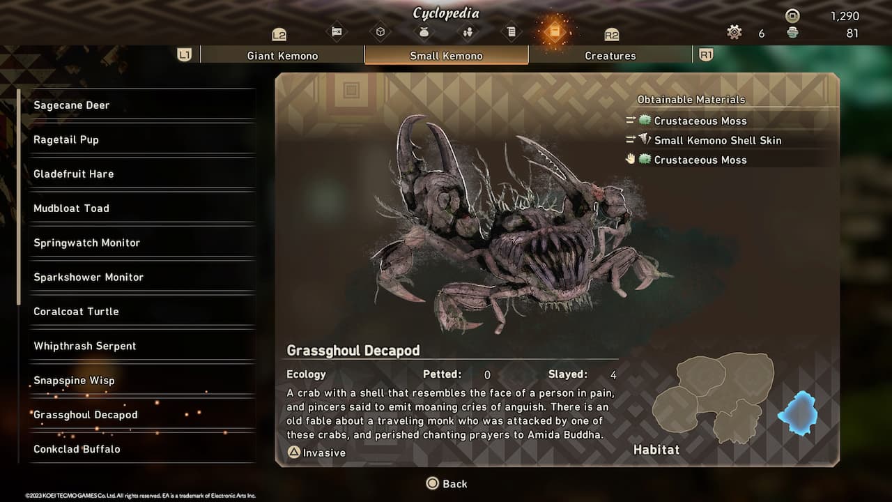 Where to Find Small Kemono Shell Skin in Wild Hearts | Attack of the Fanboy