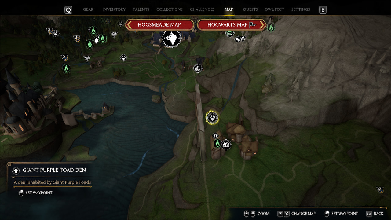 Where to Find Giant Toads and Toad Warts in Hogwarts Legacy | Attack of ...