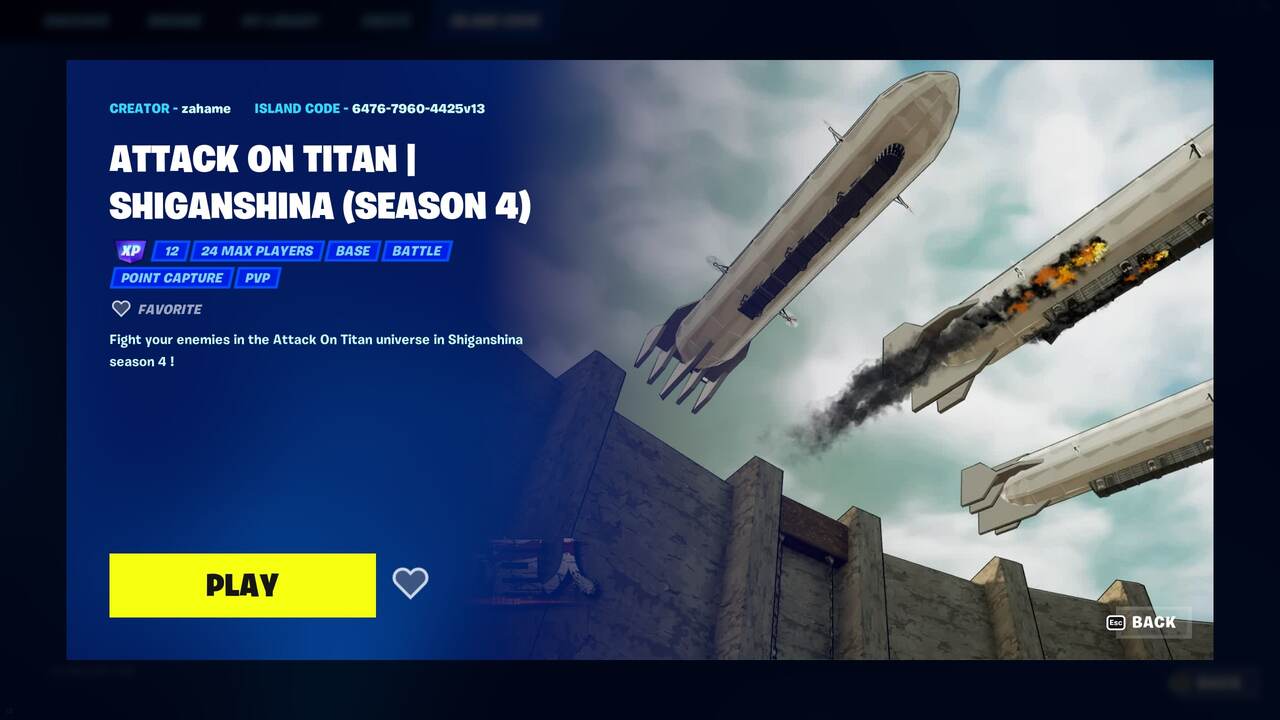 Best Attack on Titan Fortnite Creative 2.0 Maps | Attack of the Fanboy