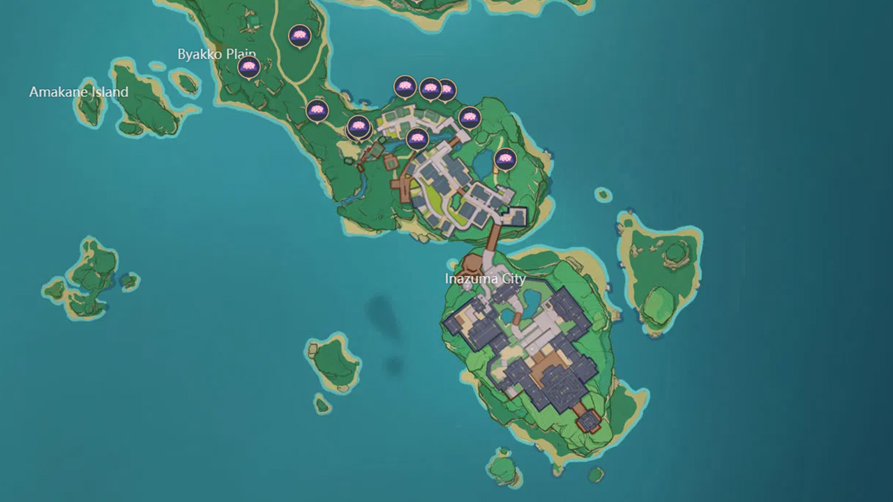 Genshin Impact All Sakura Bloom Locations: Where to Find Sakura Blooms ...