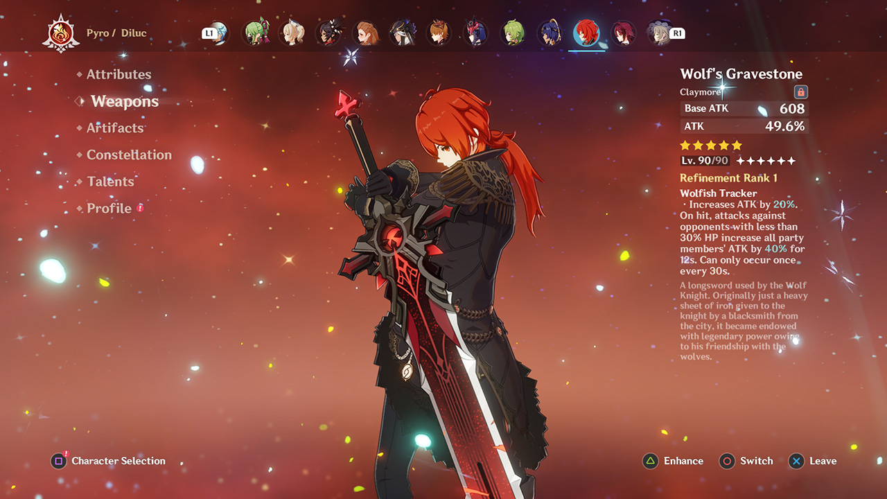 The Best Diluc DPS Build in Genshin Impact | Best Weapons, Artifacts ...