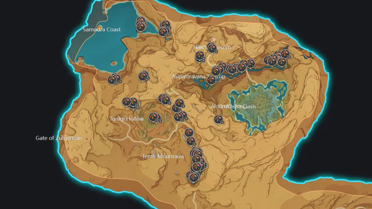 All Kaveh Ascension Material Locations in Genshin Impact | Mourning Flower, Fungal Spores ...