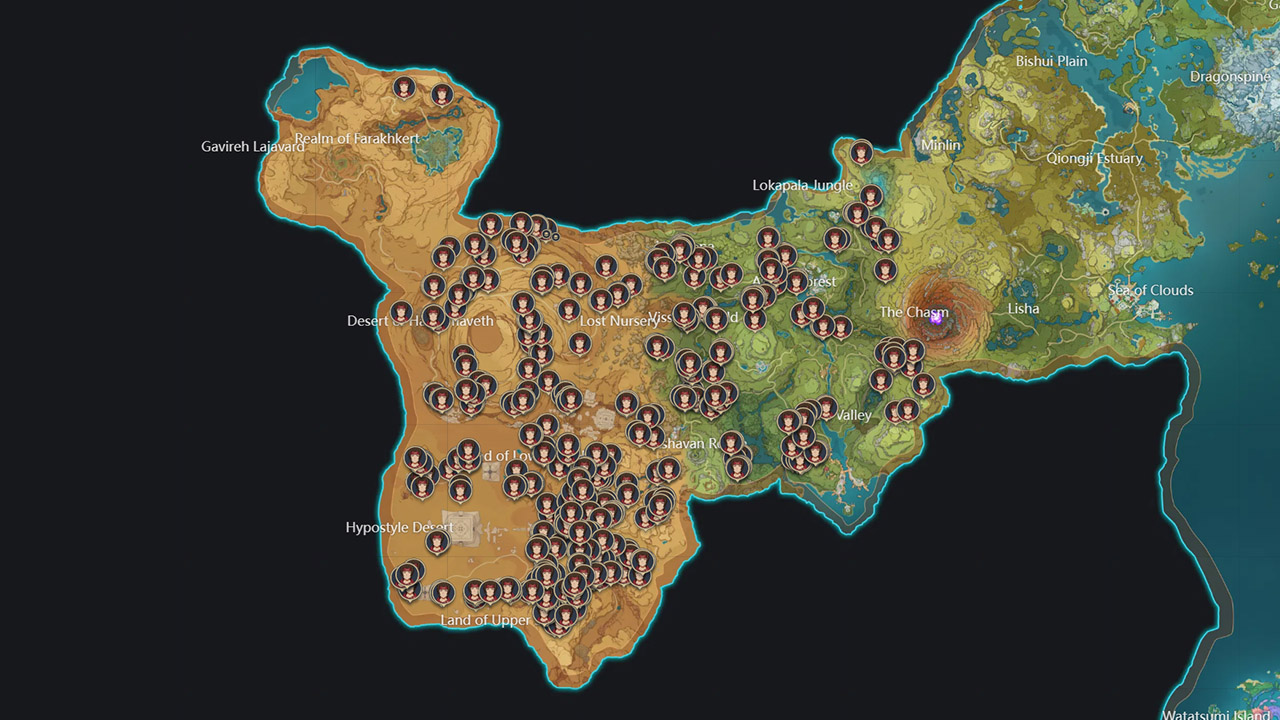 All Faruzan Ascension Material Locations in Genshin Impact | Henna ...