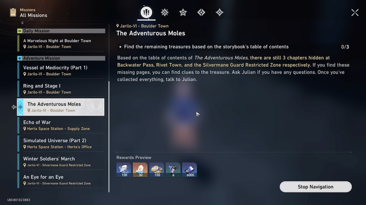 Honkai Star Rail Adventurous Moles Guide: All Page Locations | Attack ...