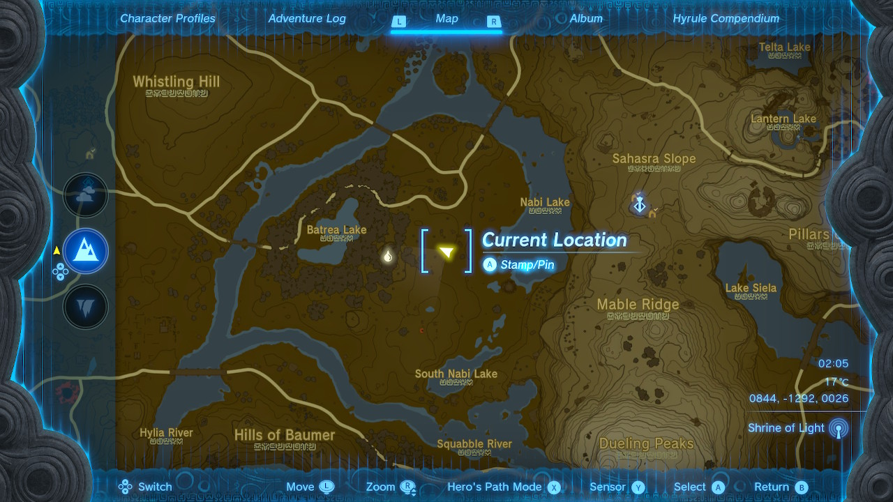 Necluda Batrea Lake Dragon Tear Location in Zelda Tears of the Kingdom ...