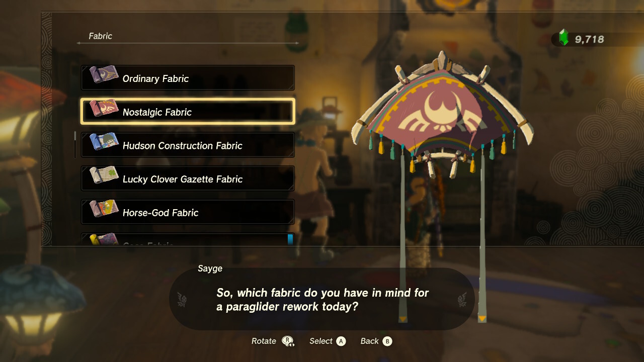 How to Unlock All Paraglider Fabric Patterns in Zelda Tears of the ...