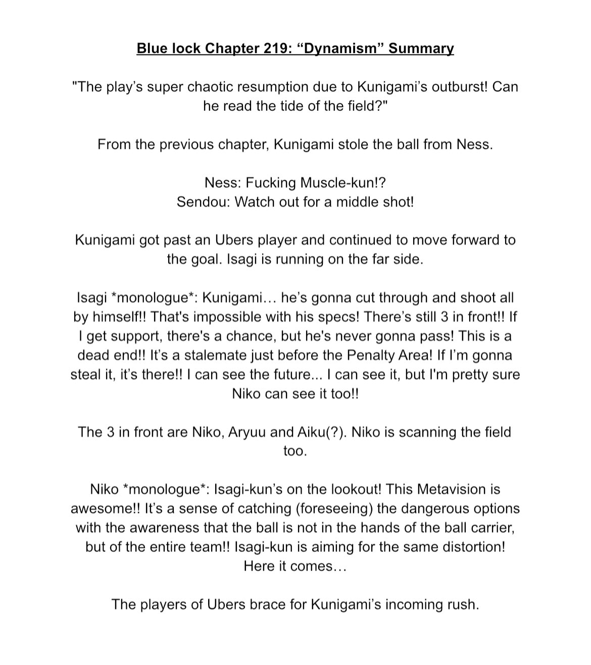 Blue Lock Chapter 219 Spoilers and Release Timeline | Attack of the Fanboy