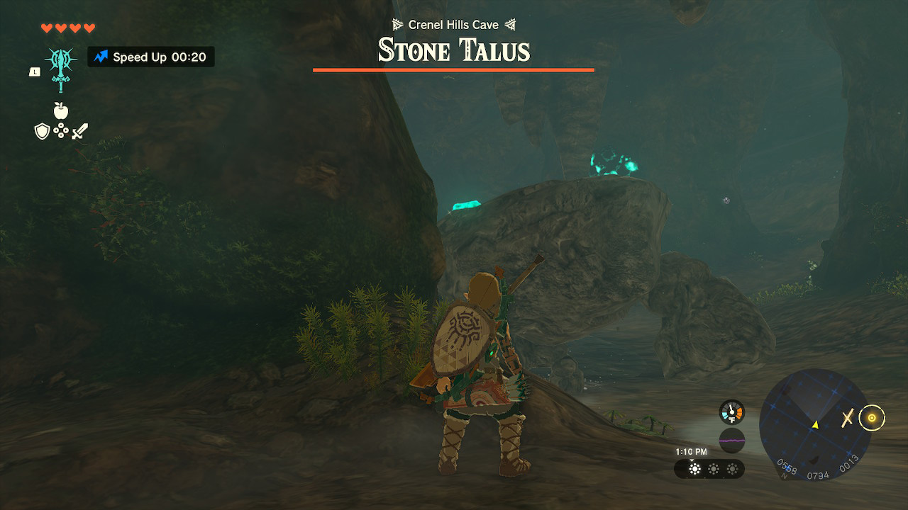 How to Beat the Stone Talus in Crenel Hills Cave in Zelda Tears of the ...