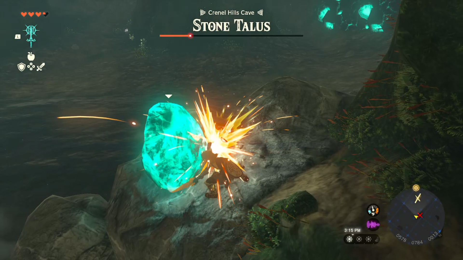 How to Beat the Stone Talus in Crenel Hills Cave in Zelda Tears of the ...