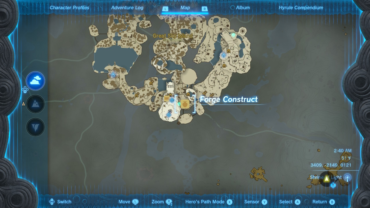 All Forge Construct Locations in Zelda Tears of the Kingdom (TOTK ...