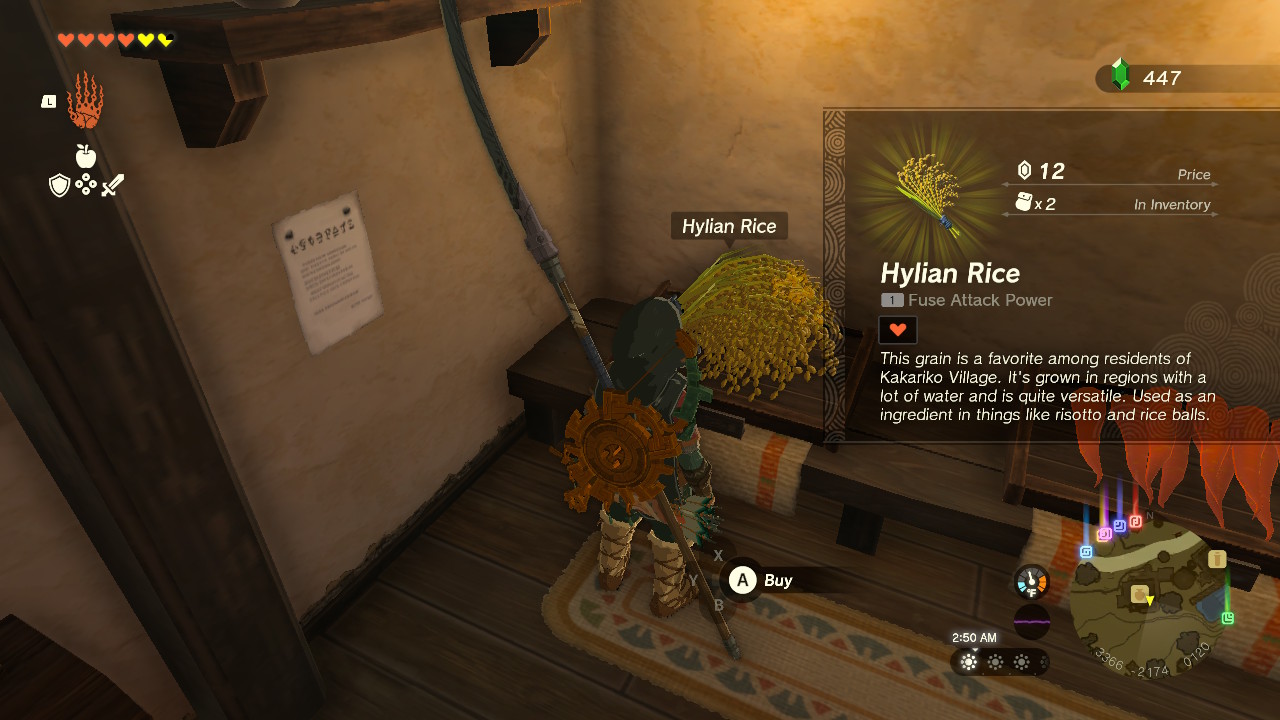 Where to Get Hylian Rice in Zelda Tears of the Kingdom (TOTK) | Attack ...