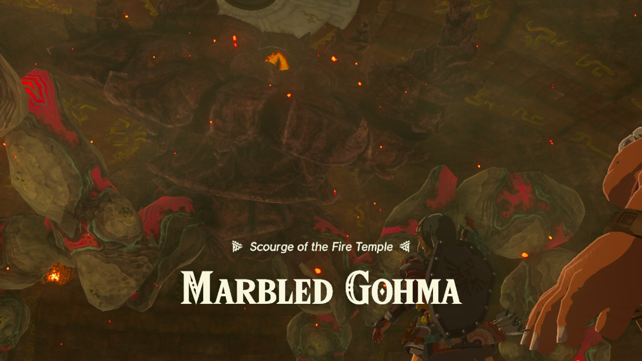 How to Defeat the Fire Temple Boss Marbled Gohma in Zelda Tears of the ...