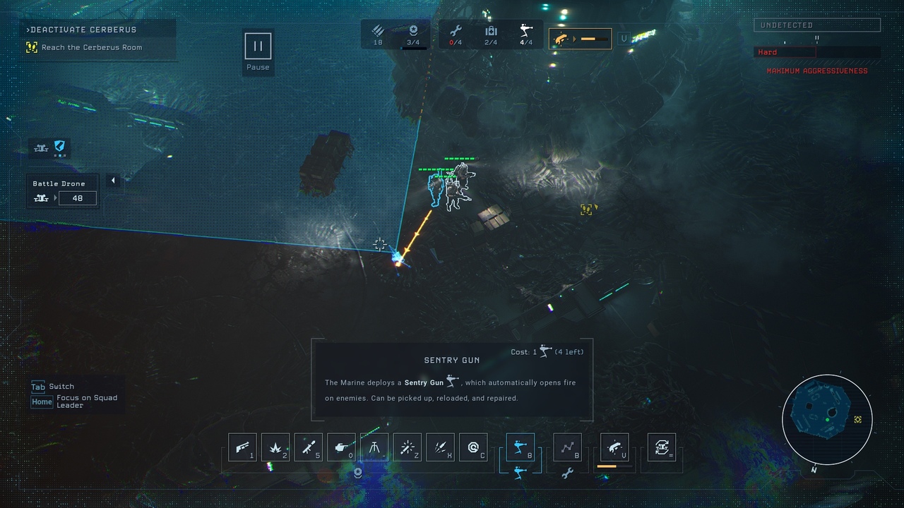 Aliens: Dark Descent How to Rotate Sentry Gun | Attack of the Fanboy