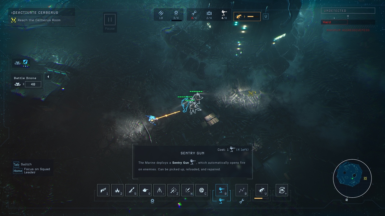 Aliens: Dark Descent How to Rotate Sentry Gun | Attack of the Fanboy