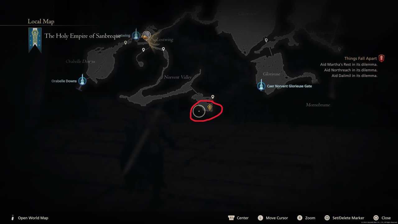 FFXVI Griffin Hunt Location: Where to Find Dozmare South of Caer ...