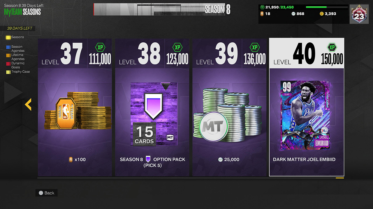 All Free Dark Matter Cards in NBA 2K23 Season 8 and How To Get Them ...