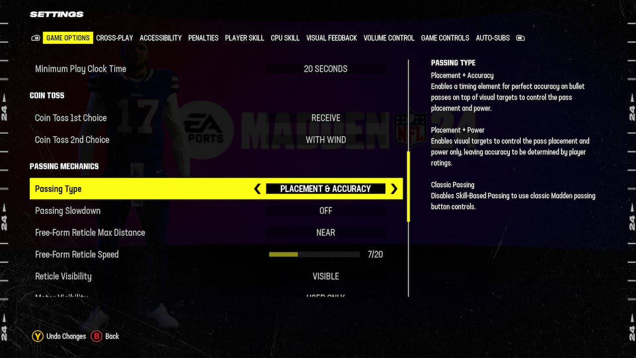 Madden NFL 24 Passing Styles Explained: Placement & Accuracy vs Power ...