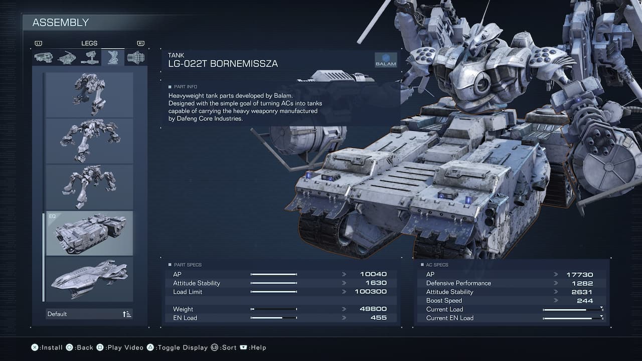 Best Legs in Armored Core 6 (AC6) | Attack of the Fanboy