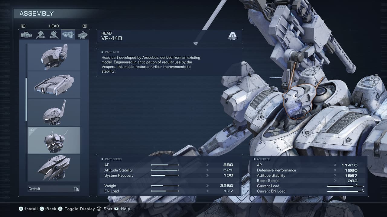 Best Heads in Armored Core 6 (AC6) | Attack of the Fanboy