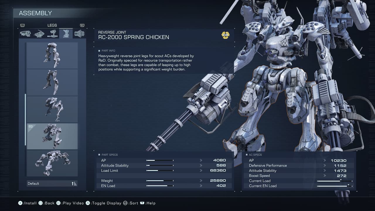 Best Legs in Armored Core 6 (AC6) | Attack of the Fanboy