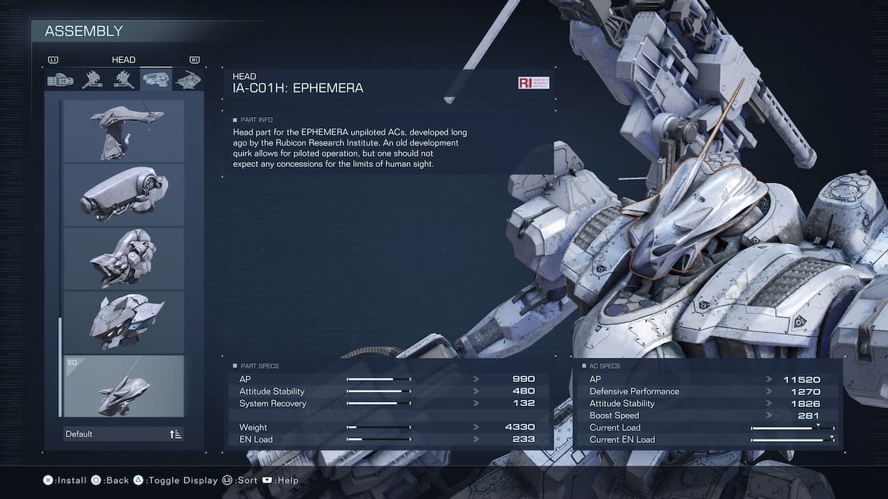 Best Heads in Armored Core 6 (AC6) | Attack of the Fanboy