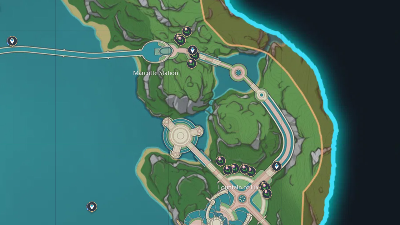 All Genshin Impact Rainbow Rose Locations and Best Farming Route ...