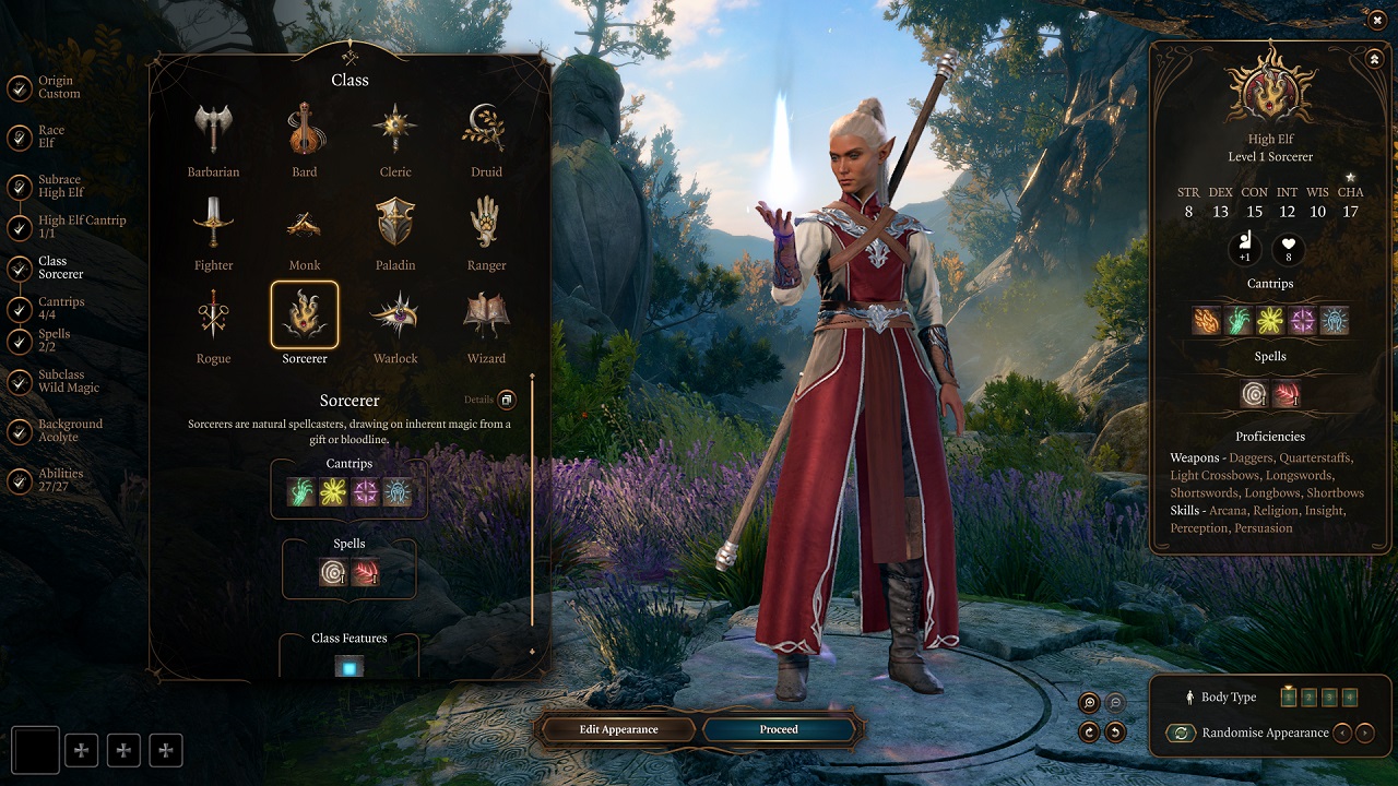 Best Baldur's Gate 3 Sorcerer Subclass: Wild Magic, Draconic Bloodline, or Storm Sorcery ...