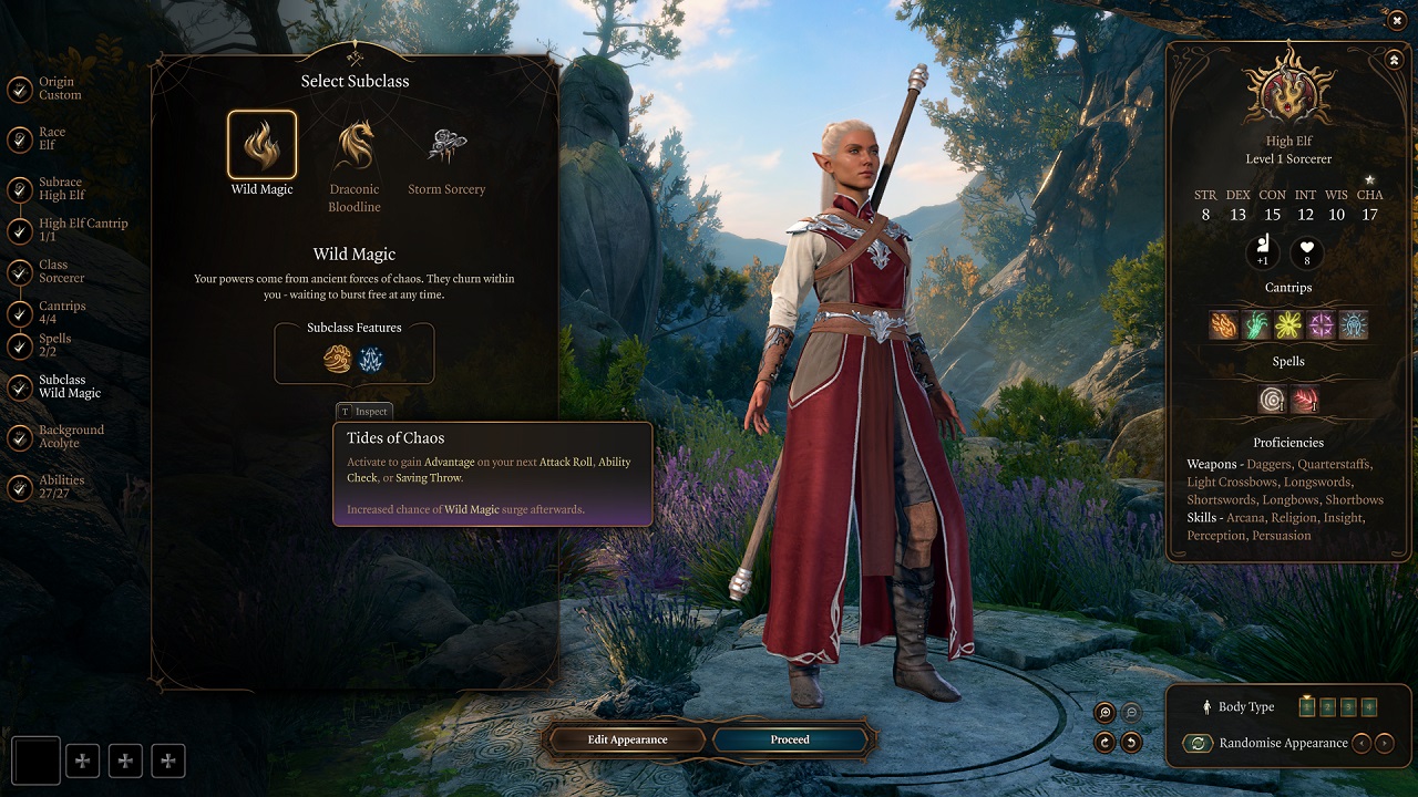 Best Baldur's Gate 3 Sorcerer Subclass: Wild Magic, Draconic Bloodline ...