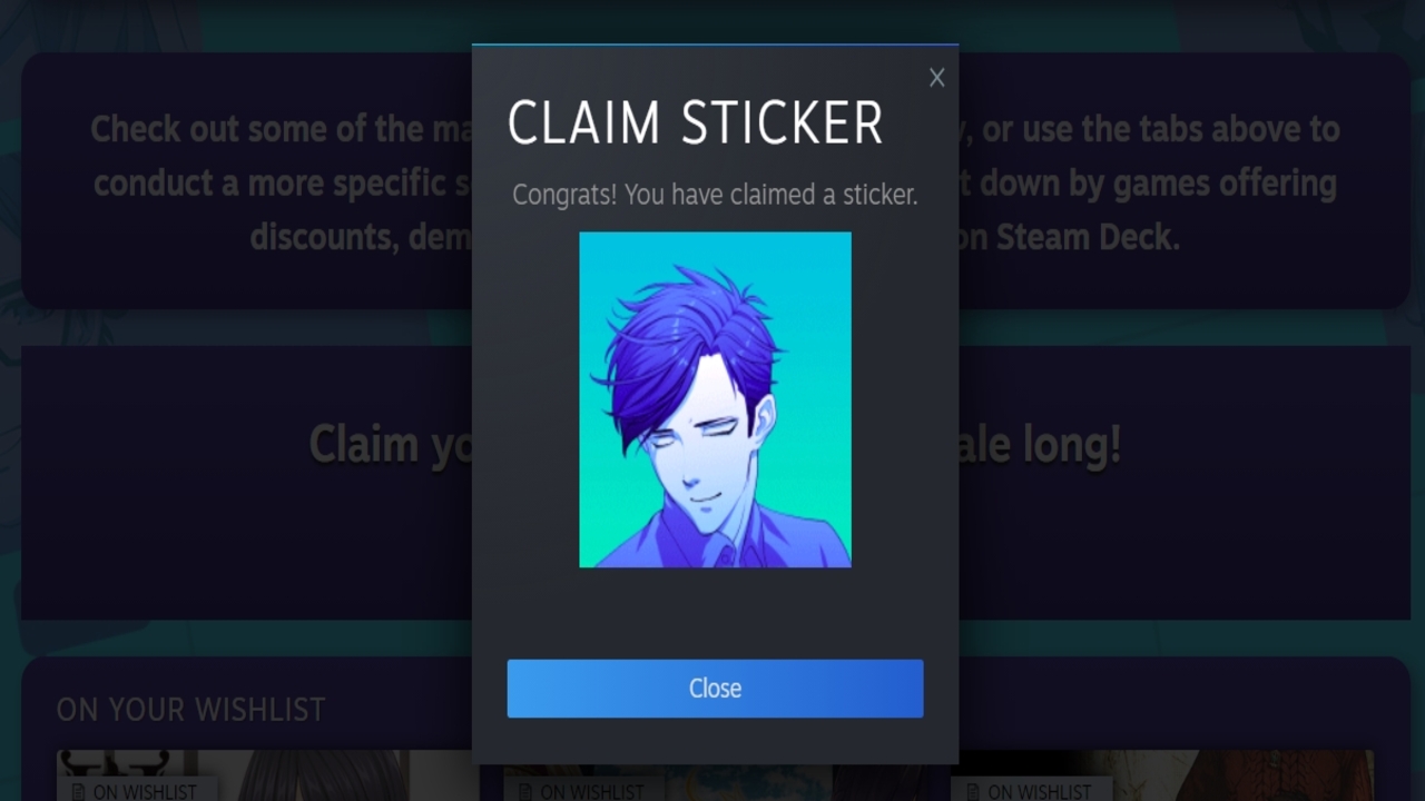 How to Claim All Free Stickers During Steam Visual Novel Fest 2023 ...