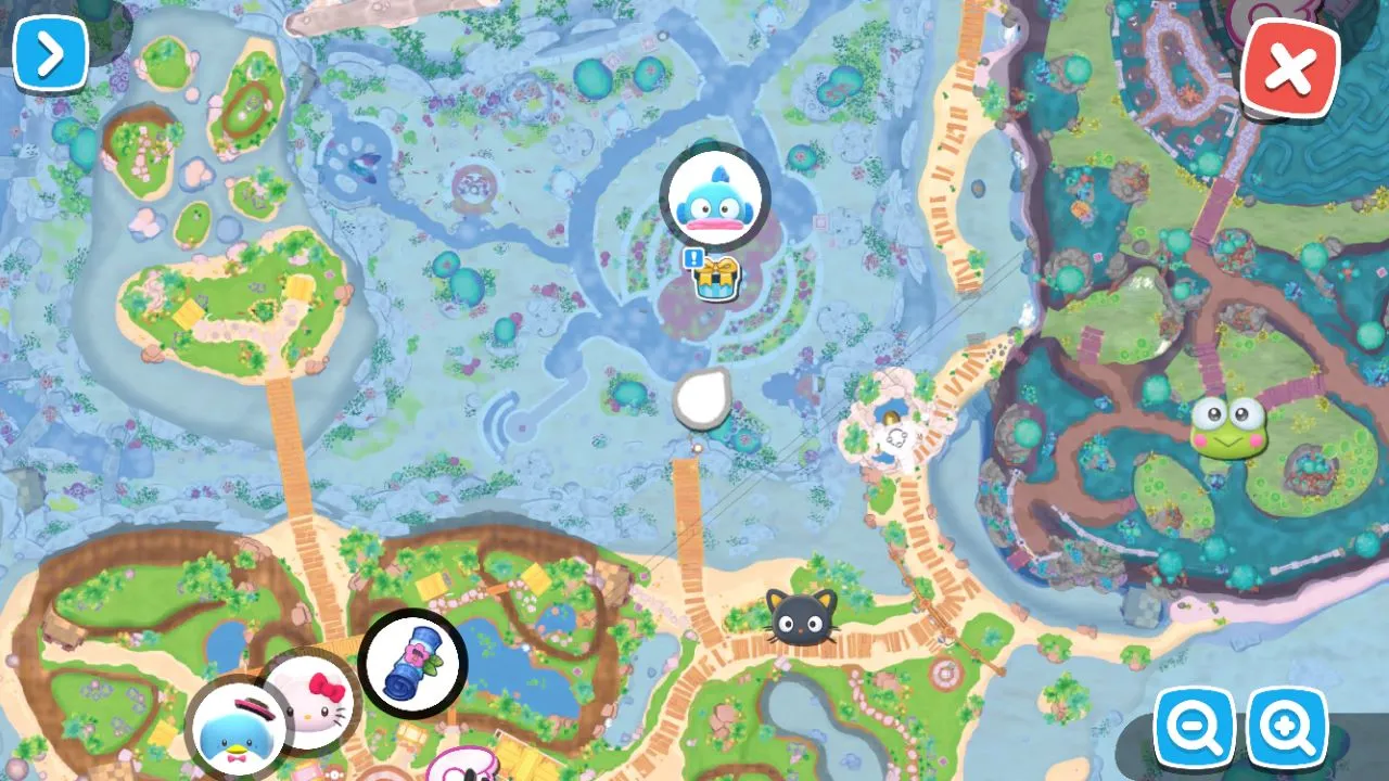 Tutte le 7 posizioni dei bagagli smarriti in Hello Kitty Island ...