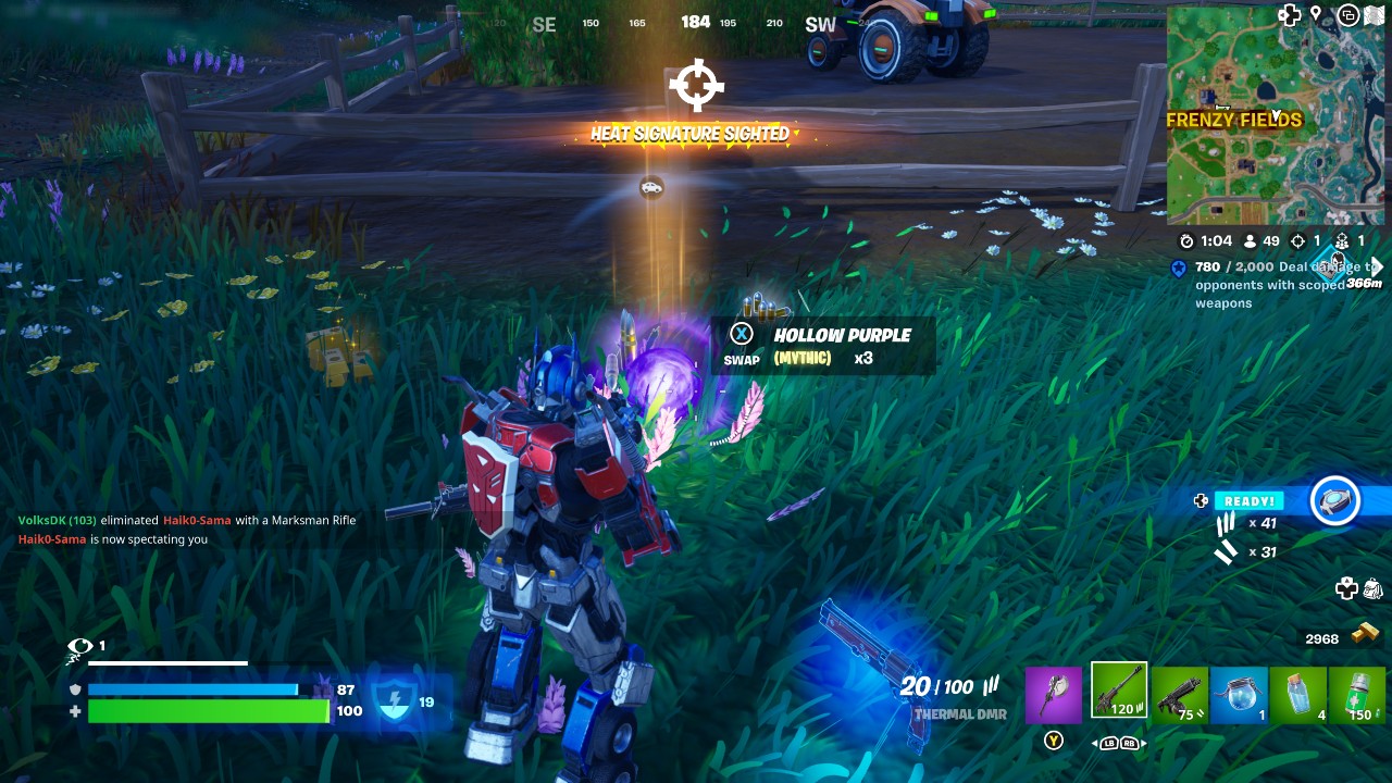 How to Collect Hollow Purple and Straw Doll Techniques in Fortnite ...