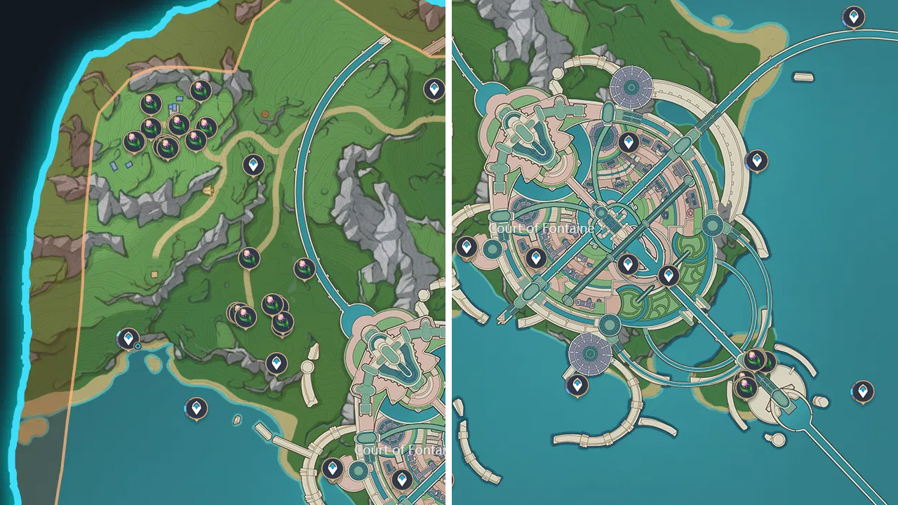 All Genshin Impact Rainbow Rose Locations and Best Farming Route ...