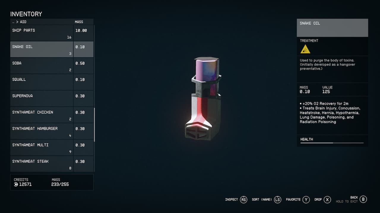 All Starfield Status Effects, Afflictions, and Diseases Explained ...