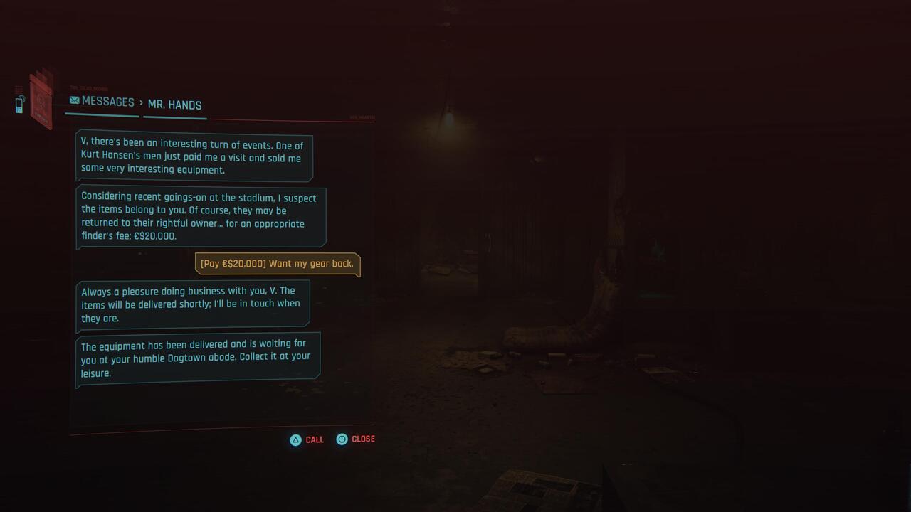 Cyberpunk 2077 Dirty Second Hands Guide: How to Get Your Gear From Mr. Hands | Attack of the Fanboy