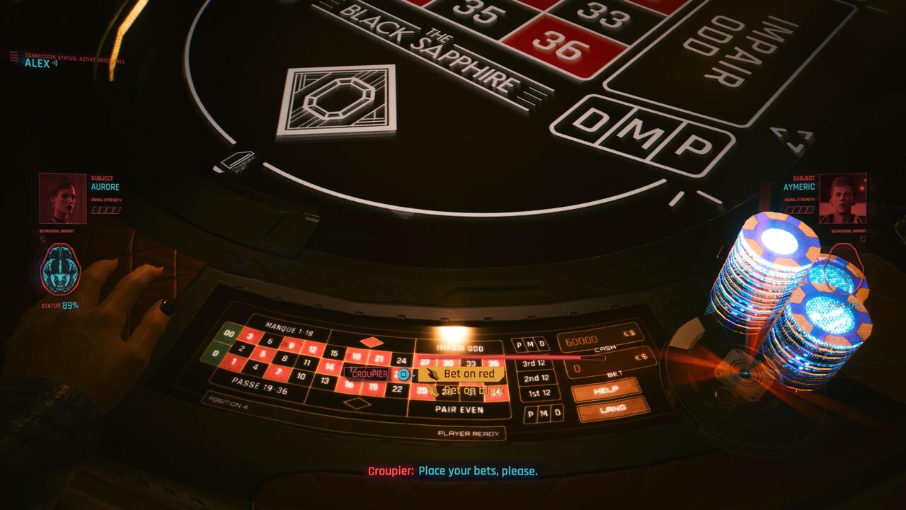 Cyberpunk 2077 Phantom Liberty Roulette Guide: Red or Black Choice and ...