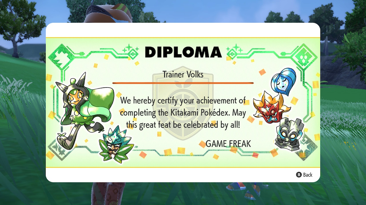 What Do You Get for Completing the Kitakami Pokedex in Pokemon Scarlet ...