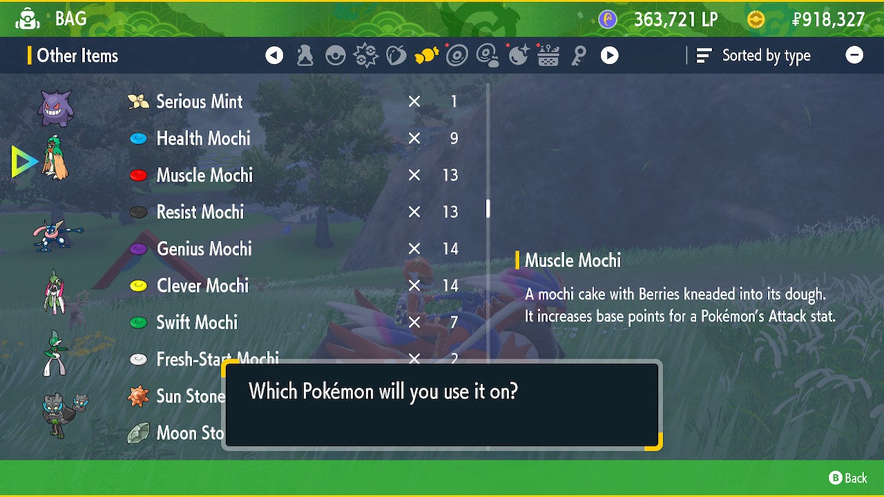 How to Reset and Boost EVs With Mochi in Pokemon Scarlet & Violet ...