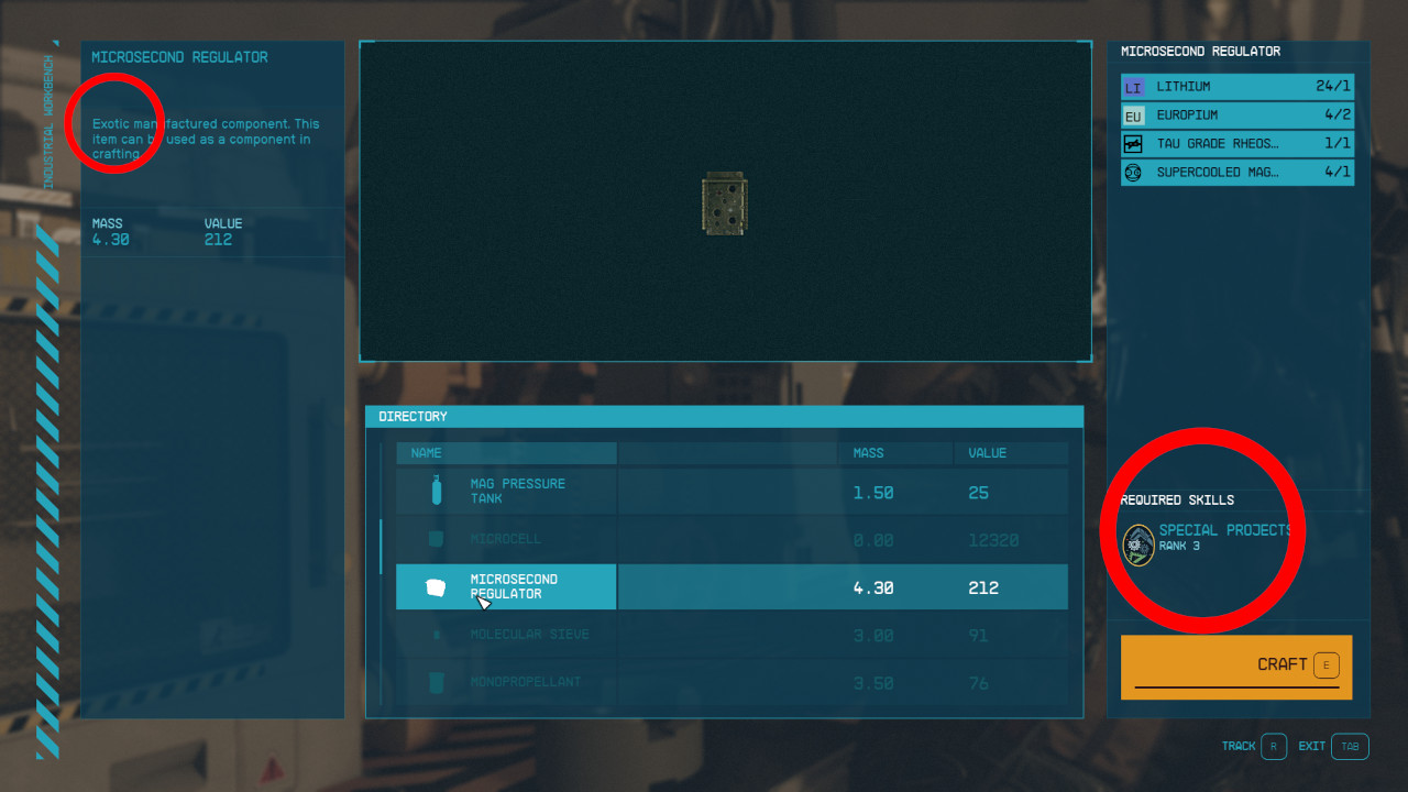 Starfield Special Projects Leveling Guide | How to Craft Uncommon, Rare ...