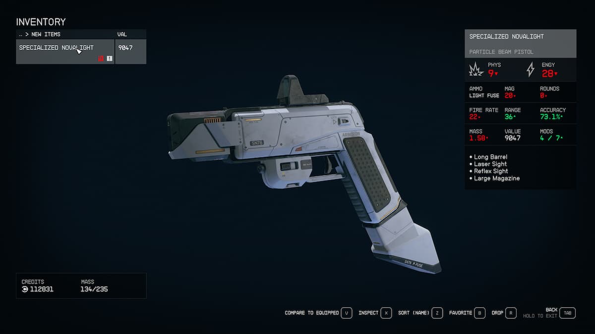 Starfield Weapon Types Explained: Ballistic, EM, Laser, and More