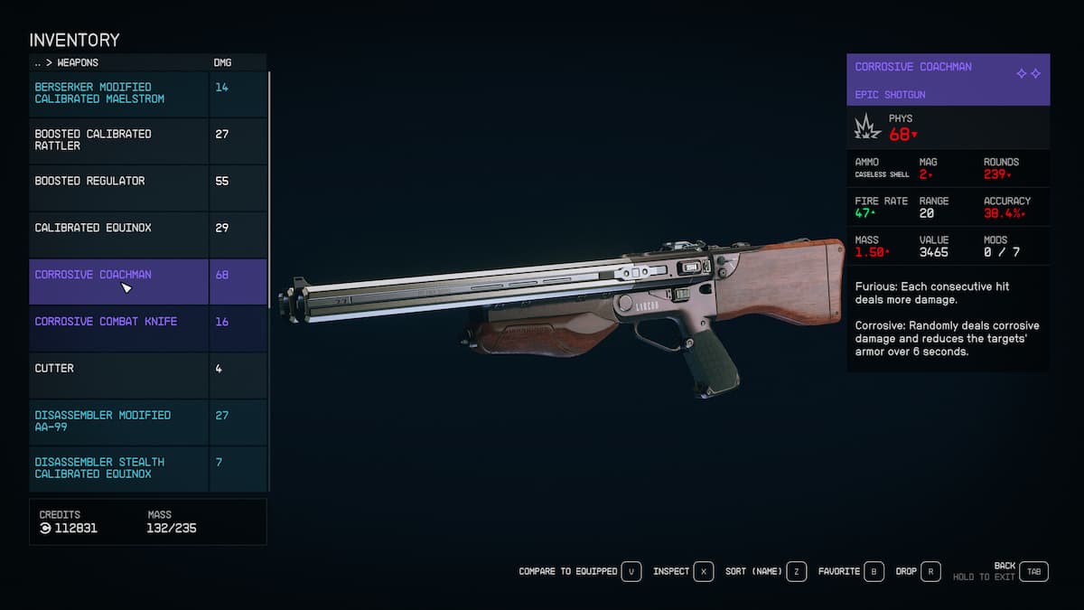 Starfield Weapon Types Explained: Ballistic, EM, Laser, and More