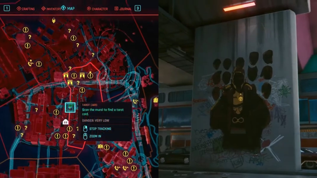Tous les emplacements des cartes de tarot Cyberpunk 2077 - Gamingdeputy ...