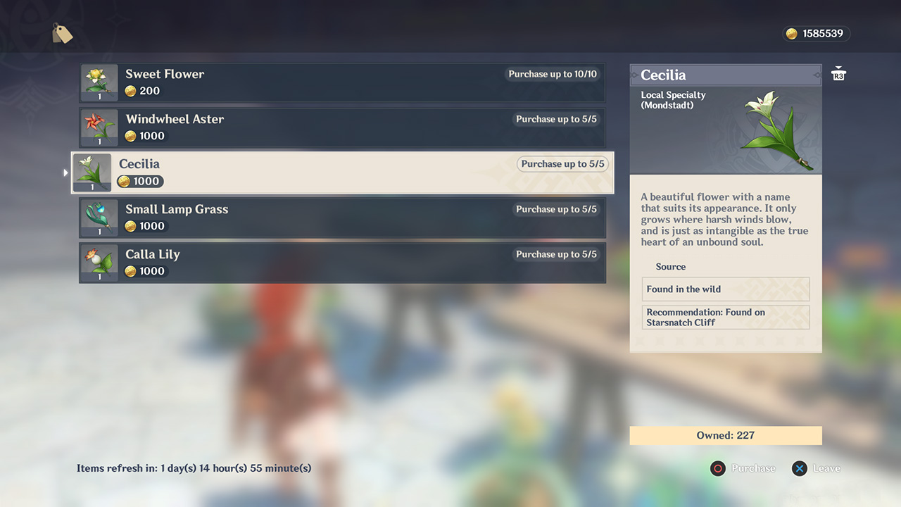 Genshin Impact Cecilia Locations & Farming Route | Attack of the Fanboy
