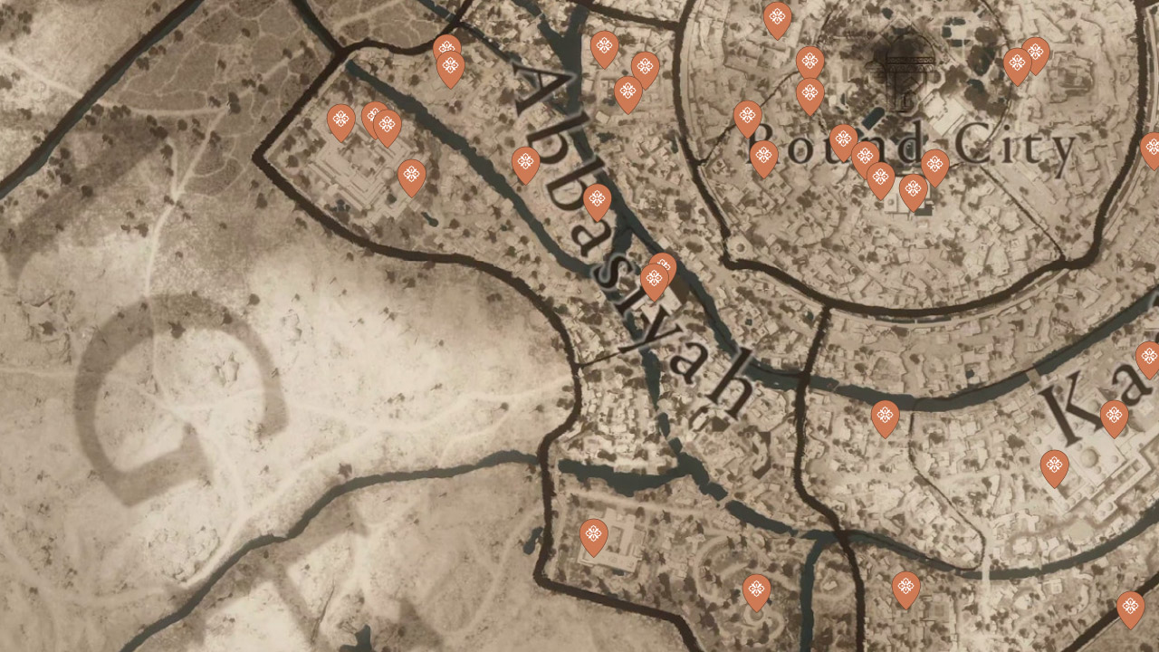 Tutte le posizioni dei siti storici in Assassin's Creed Mirage ...