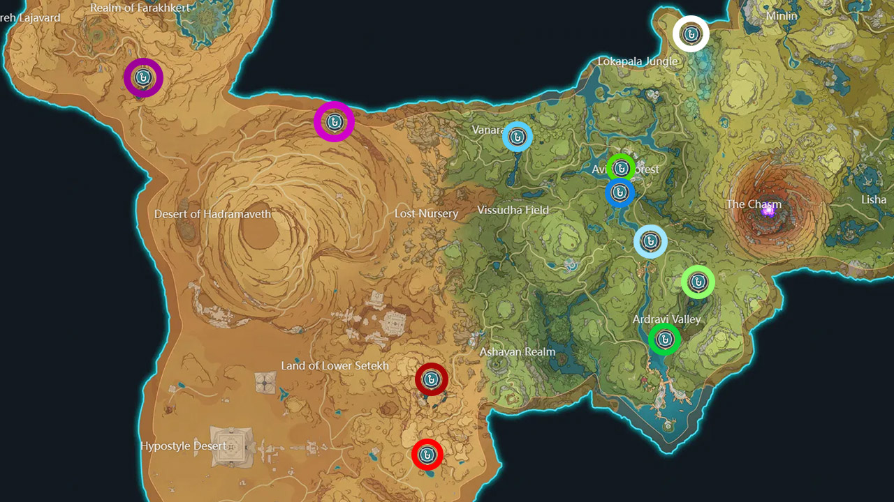 Genshin Impact Fishing Spots Map: All Places to Fish in Monstadt, Liyue ...