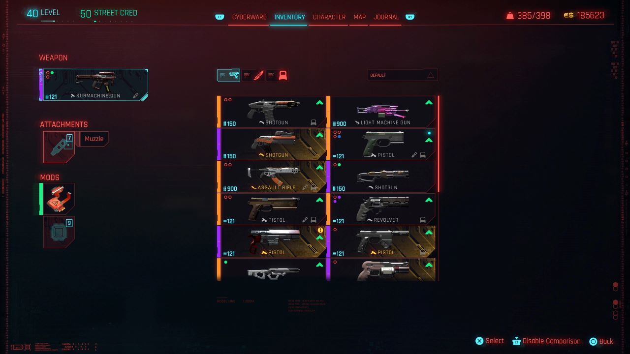 Cyberpunk 2077 - How to Attach Mods, Scopes, and Silencers | Attack of ...